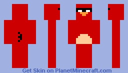 red angry bird from space Minecraft Skin