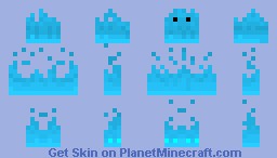 Quick and dirty blue fire Minecraft Skin