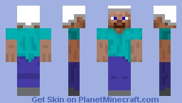 White haired steve Minecraft Skin