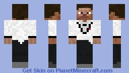 Tuxedo Steve (White) Minecraft Skin