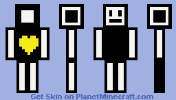 cubebot white Minecraft Skin