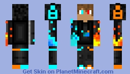 Fire and Ice (Gamer Guy) Minecraft Skin