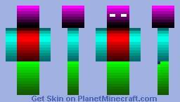 wierd colour man Minecraft Skin