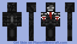 Wither boss 3 heads with 3 tuxedos Minecraft Skin