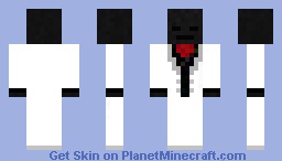 Wither skeleton in a tuxedo Minecraft Skin