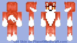 Red Furry Fox Minecraft Skin