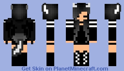wolf demon girl Minecraft Skin