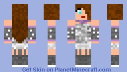 human wolf girl Minecraft Skin