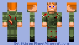 Wolfenstein 3D - BJ Blazkowicz (US Military Green) Minecraft Skin