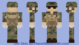 USMC Woodland Marpat Minecraft Skin