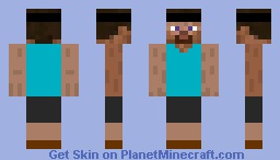 steve goes and works out Minecraft Skin