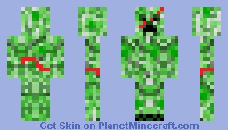 Wounded Creeper Minecraft Skin