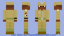 WW2/WWII African volunteer in the German army Minecraft Skin