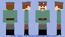 WW1/WWI German soldier with cap Minecraft Skin