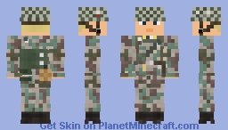 WW2 Fallschirmjager (Splinter Camo) Minecraft Skin