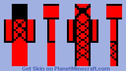 xes and red Minecraft Skin