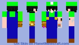 xaxe skin luigi remi Minecraft Skin
