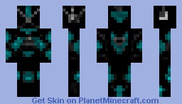 black battle suit Minecraft Skin