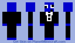 blue tux man Minecraft Skin