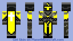 yellow knight Minecraft Skin