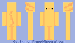 yellow axolotl Minecraft Skin