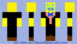 yellow man in suite Minecraft Skin
