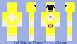 yellow power ranger Minecraft Skin