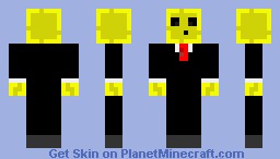 Yellow Slime In A Suit Minecraft Skin