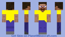 yellow minecrafter Minecraft Skin