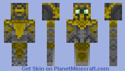 yellow knight Minecraft Skin