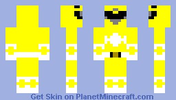 Yellow Power Ranger Minecraft Skin