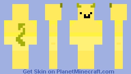 Yellow Simple Demon Minecraft Skin