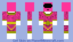 Pink Zeo Power Ranger Minecraft Skin
