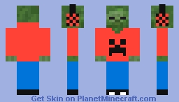 Zombie Hoodie Original Minecraft Skin
