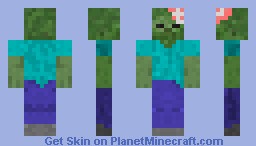 Zombie showing his bones! Minecraft Skin