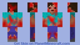 Blood Zombie Minecraft Skin