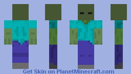 zombie transformation Minecraft Skin