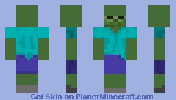Zm in Shourt Minecraft Skin