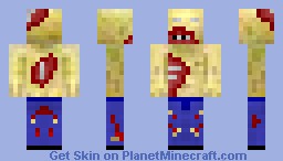 Zombie, infected Minecraft Skin