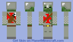 Zombie knight templer Minecraft Skin