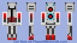 robot zombie Minecraft Skin