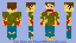 Old School Zombie Minecraft Skin