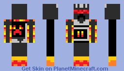 Pyro Battle Bot Minecraft Skin