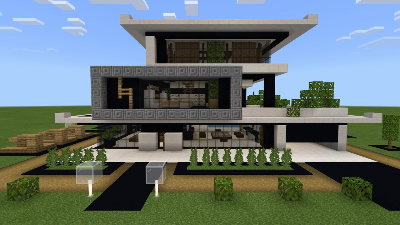 Asian Inspired Modern House Minecraft Map