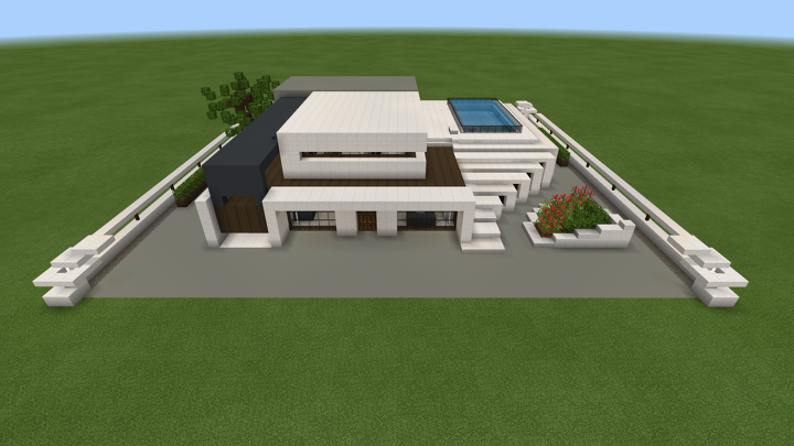 Small Futuristic House Minecraft Map