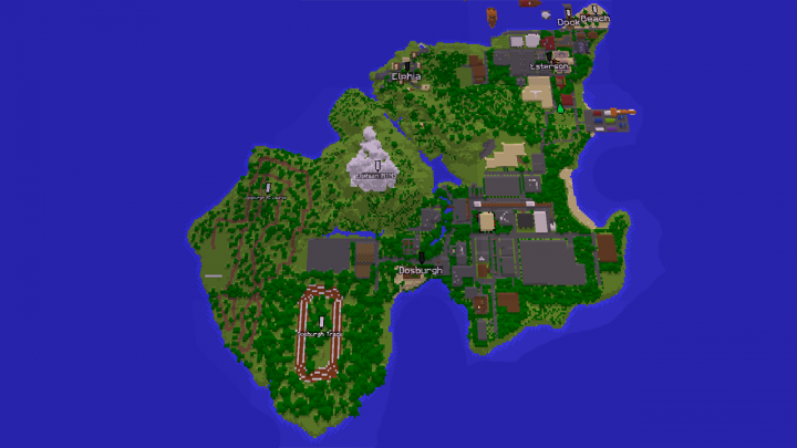 The country I am working on (progress update: 9 months) Minecraft Map