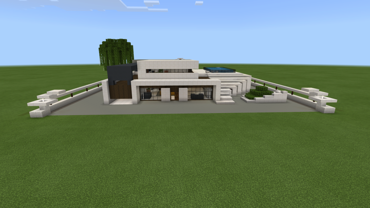Small Futuristic House Minecraft Map