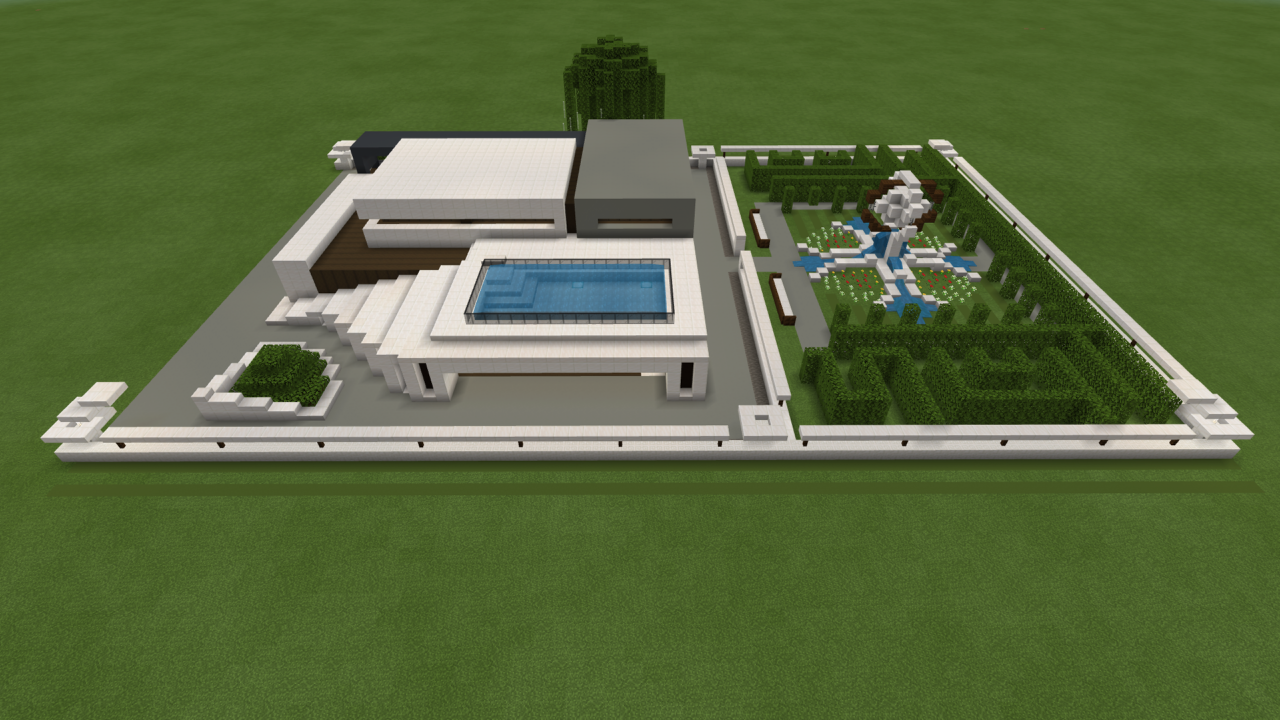 Small Futuristic House Minecraft Map