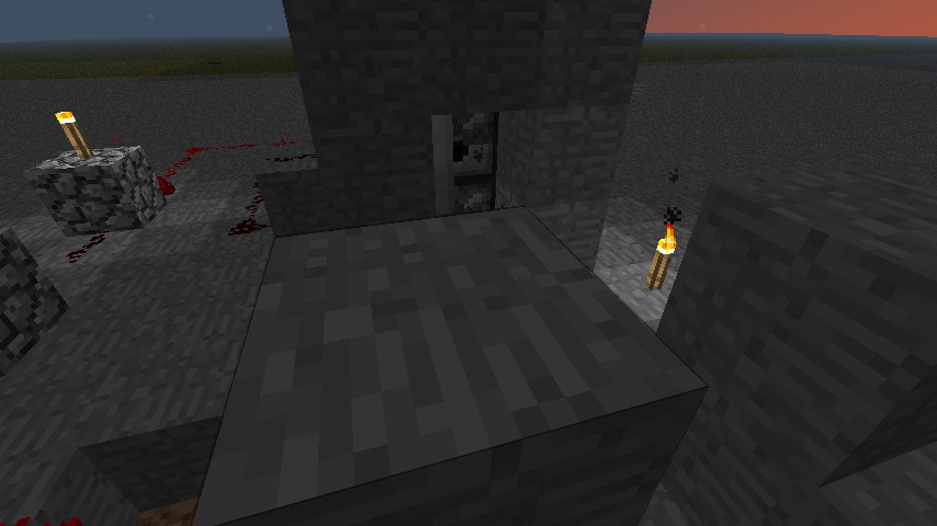 Automated door-arrow trap. Minecraft Map