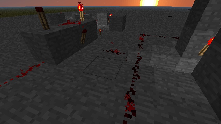 Automated door-arrow trap. Minecraft Map